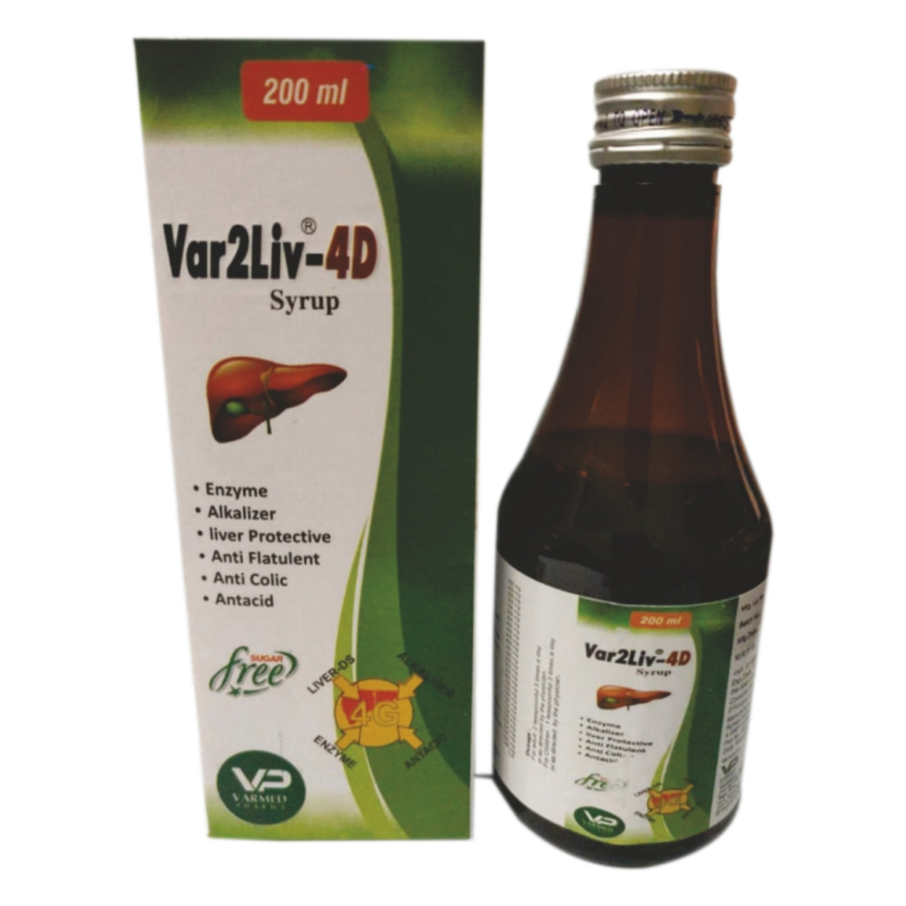 VAR2LIV-4D Syrup: Liver+Enzyme+Antacid+Alkalizer Syp - VARMED PHARMA ...